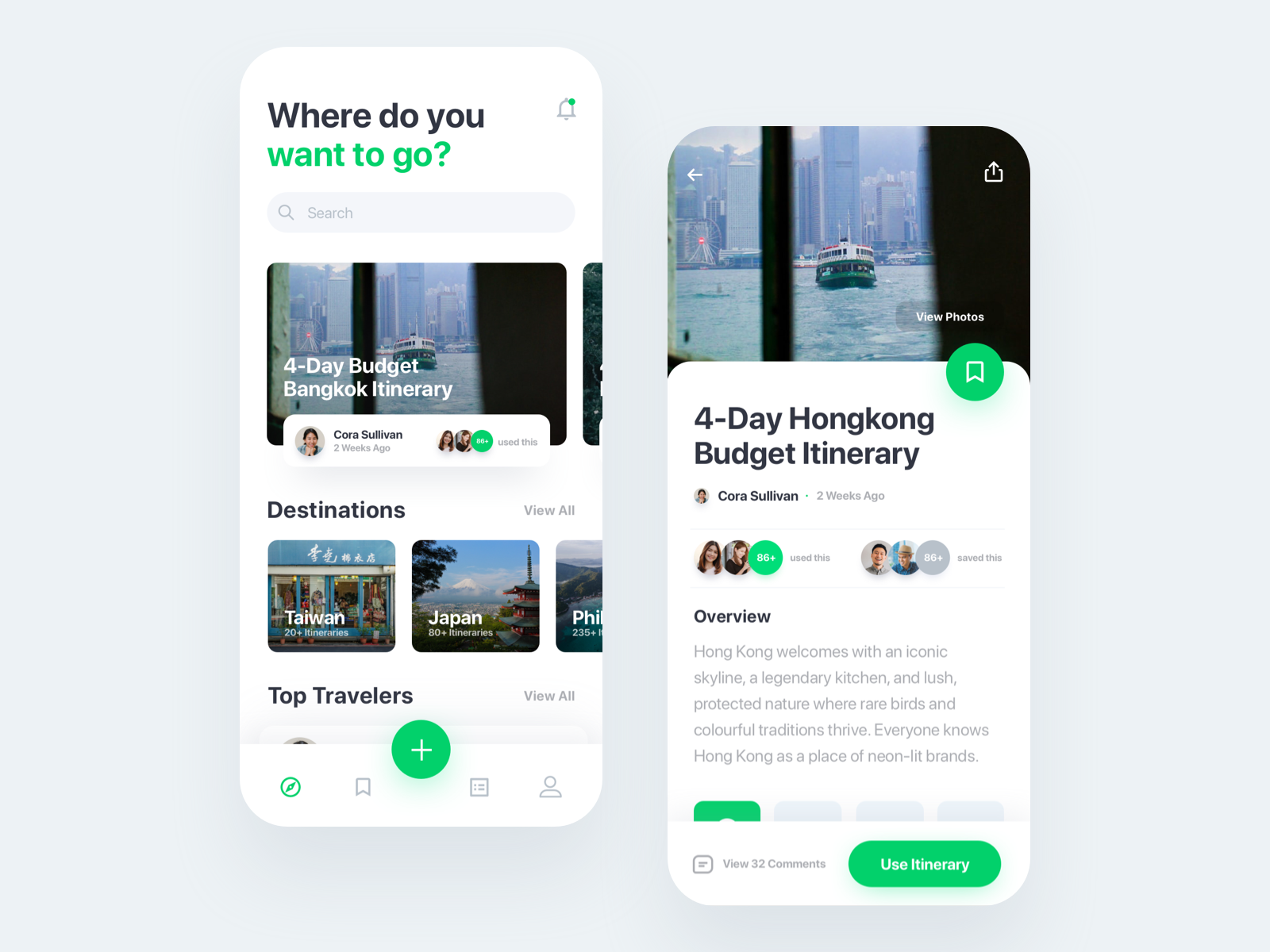 Itinerary App Concept by Janine Beth Salazar on Dribbble