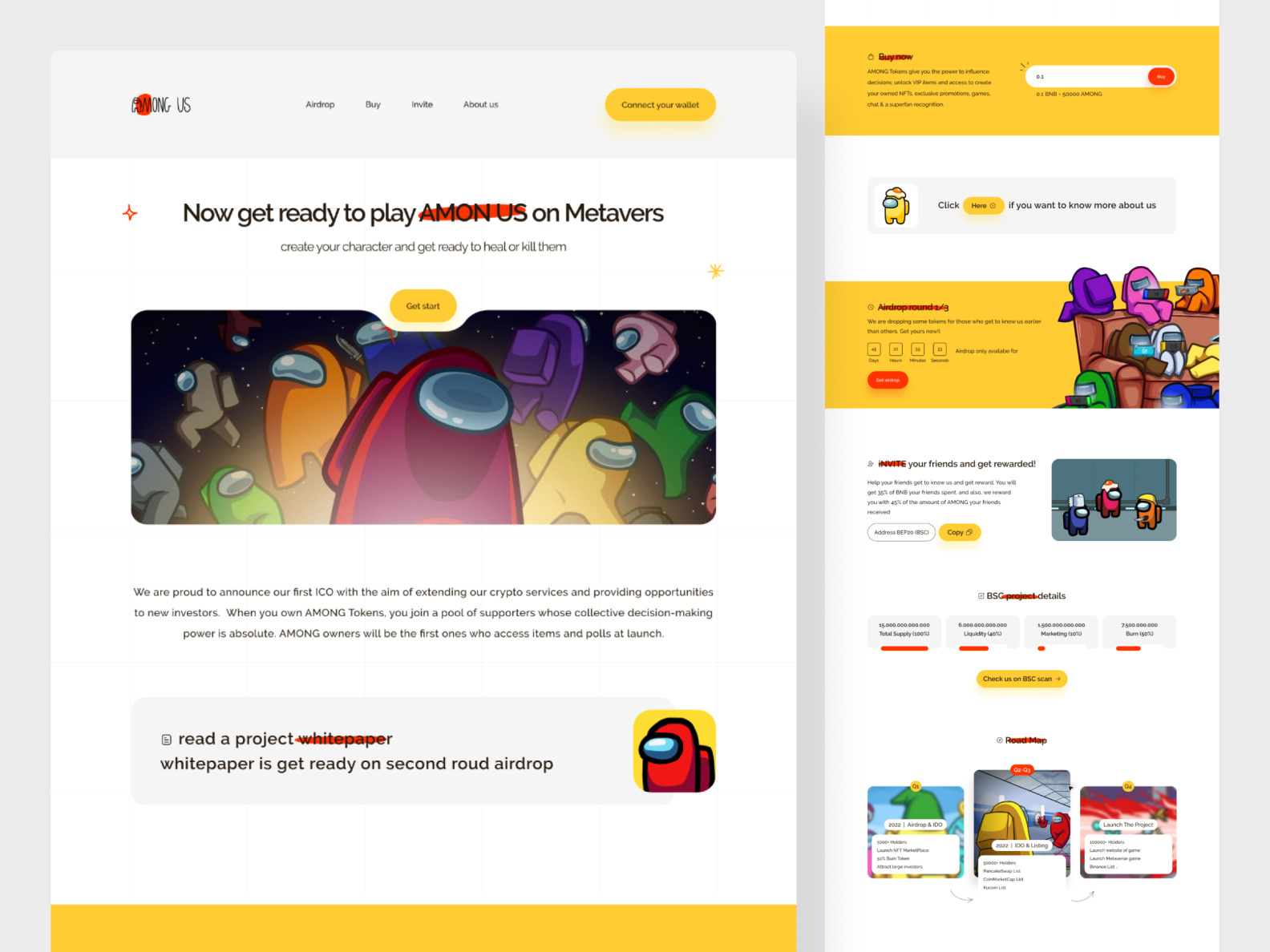 Landing Page Introducing a Token by Sadegh Parizad on Dribbble