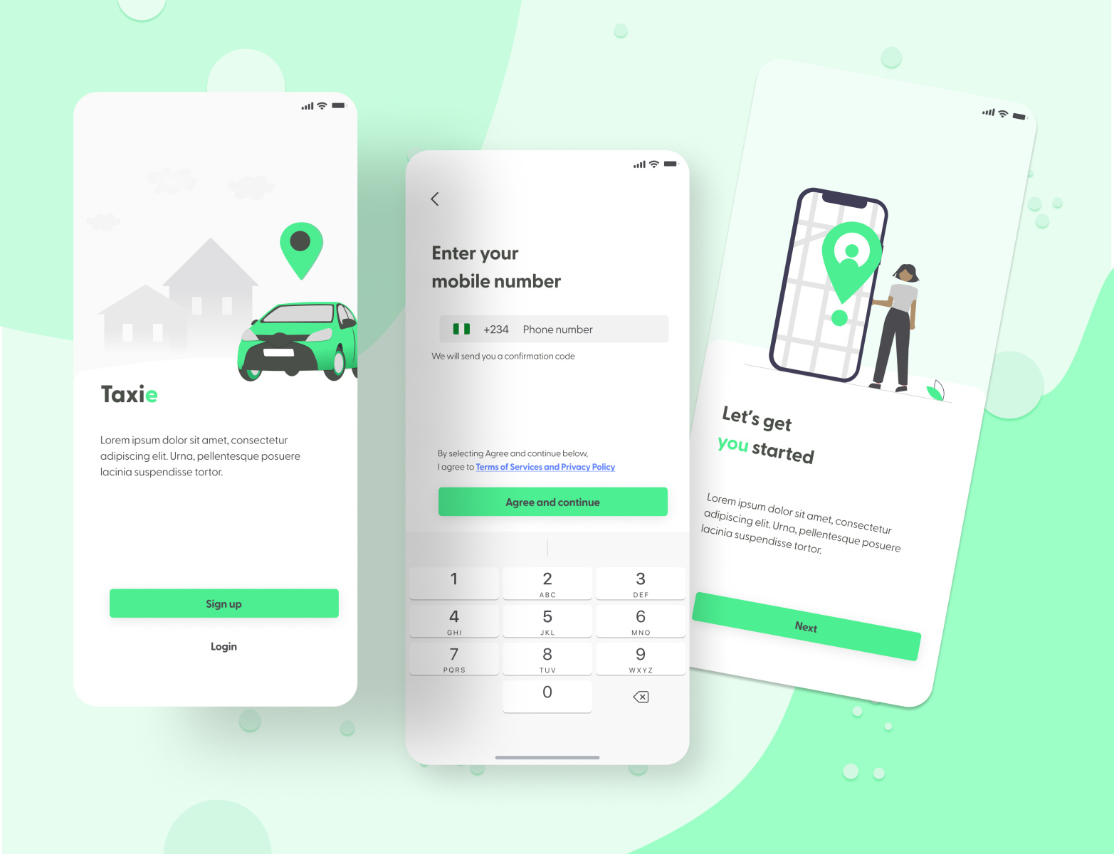 Taxi concept design by Abdulganiy Haroon on Dribbble