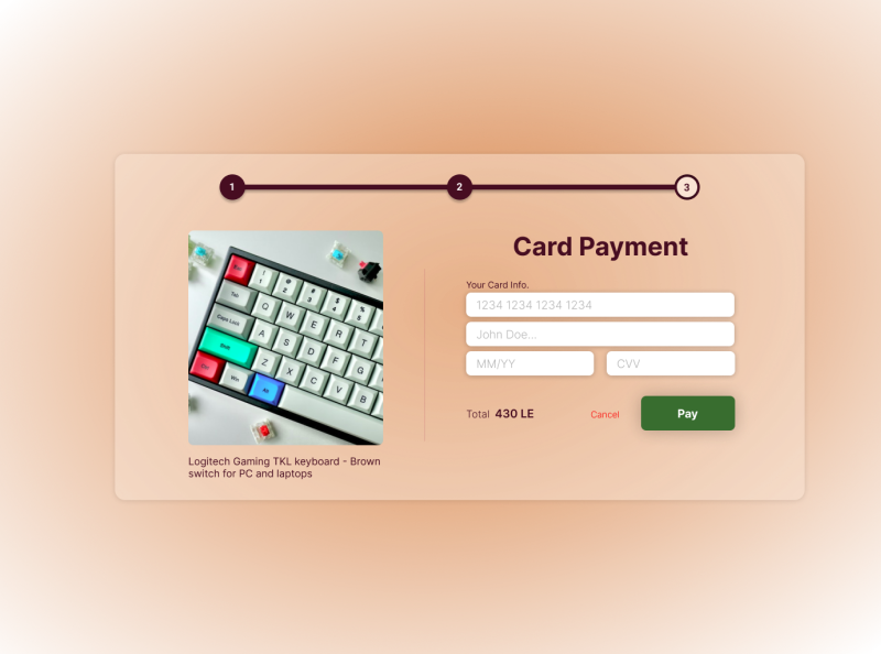 Credit Card Checkout - Daily UI #002 by Mohamed Ashraf Ibraheem on Dribbble