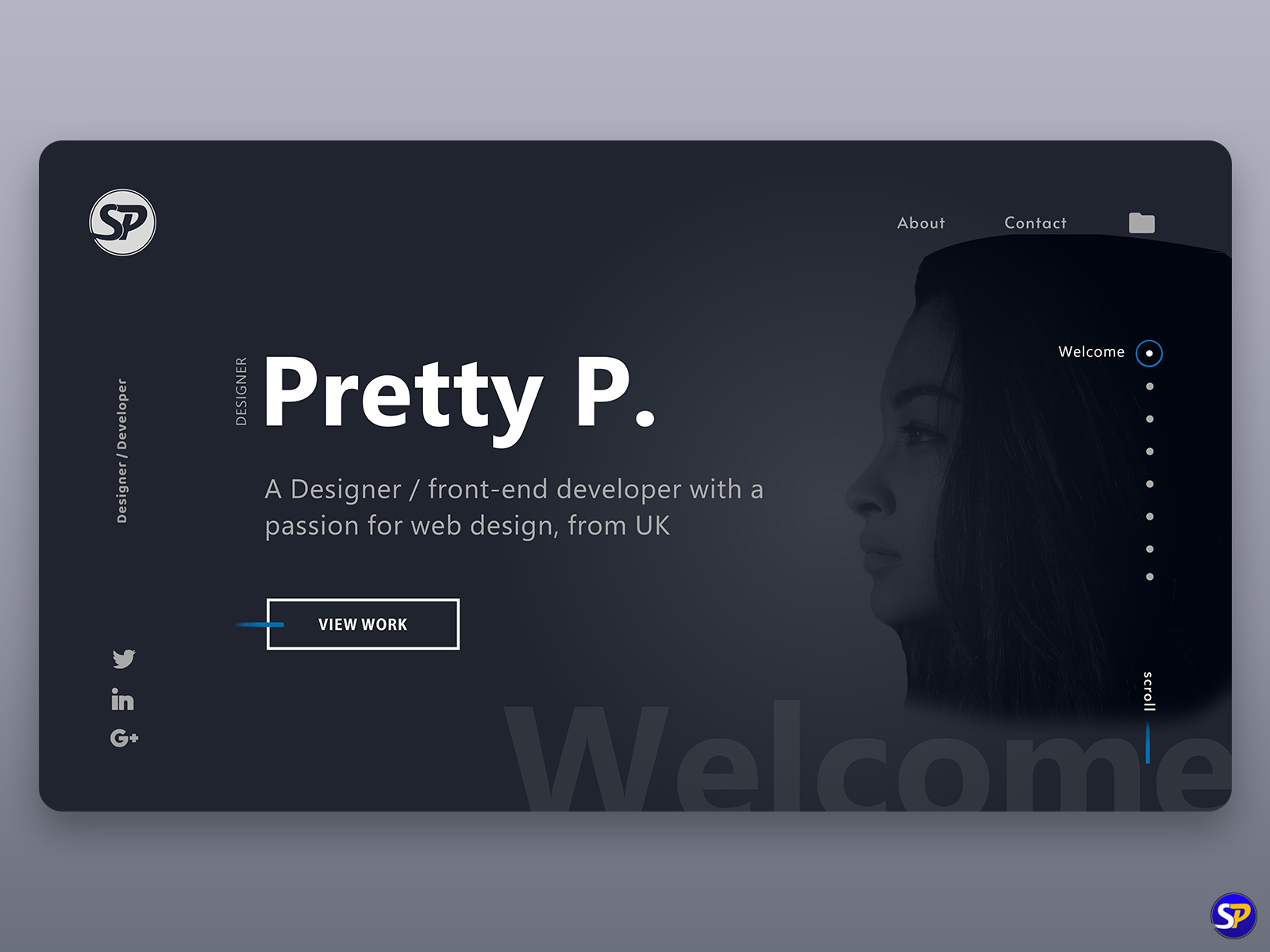 Freelancer Portfolio Website Ui by Sajeeb Debnath on Dribbble