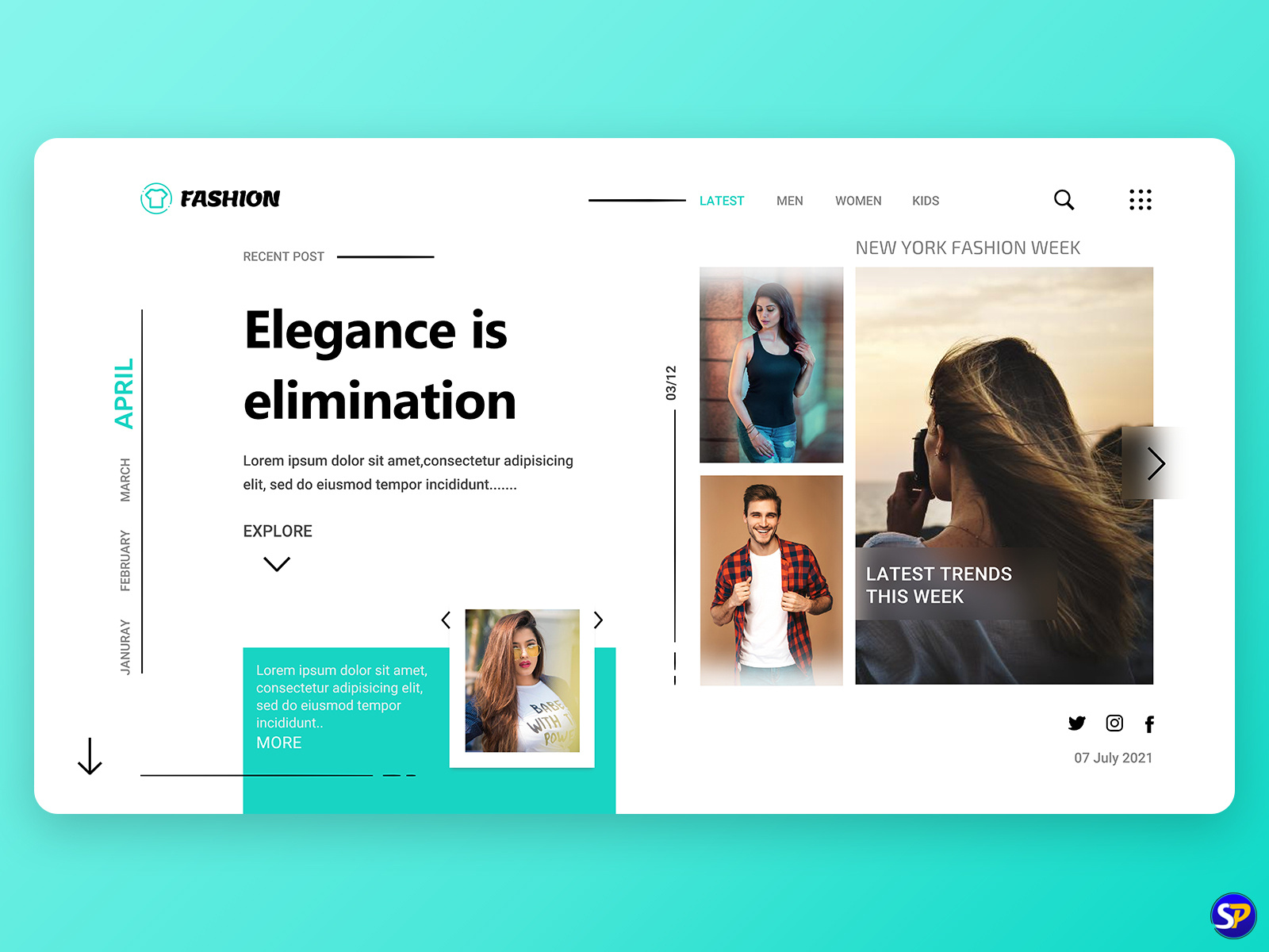 Fashion Website Ui by Sajeeb Debnath on Dribbble