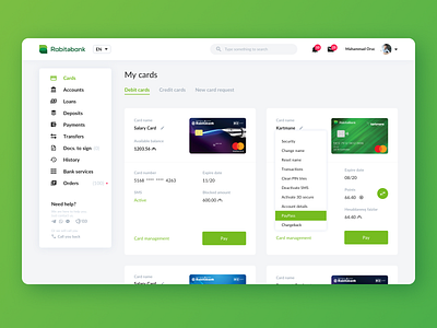 Fully responsive internet banking UX/UI Design by Mahammad Oruc on Dribbble