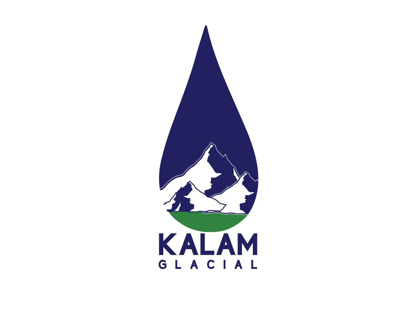 Kalam Glacial Logo by Mahum Javed on Dribbble