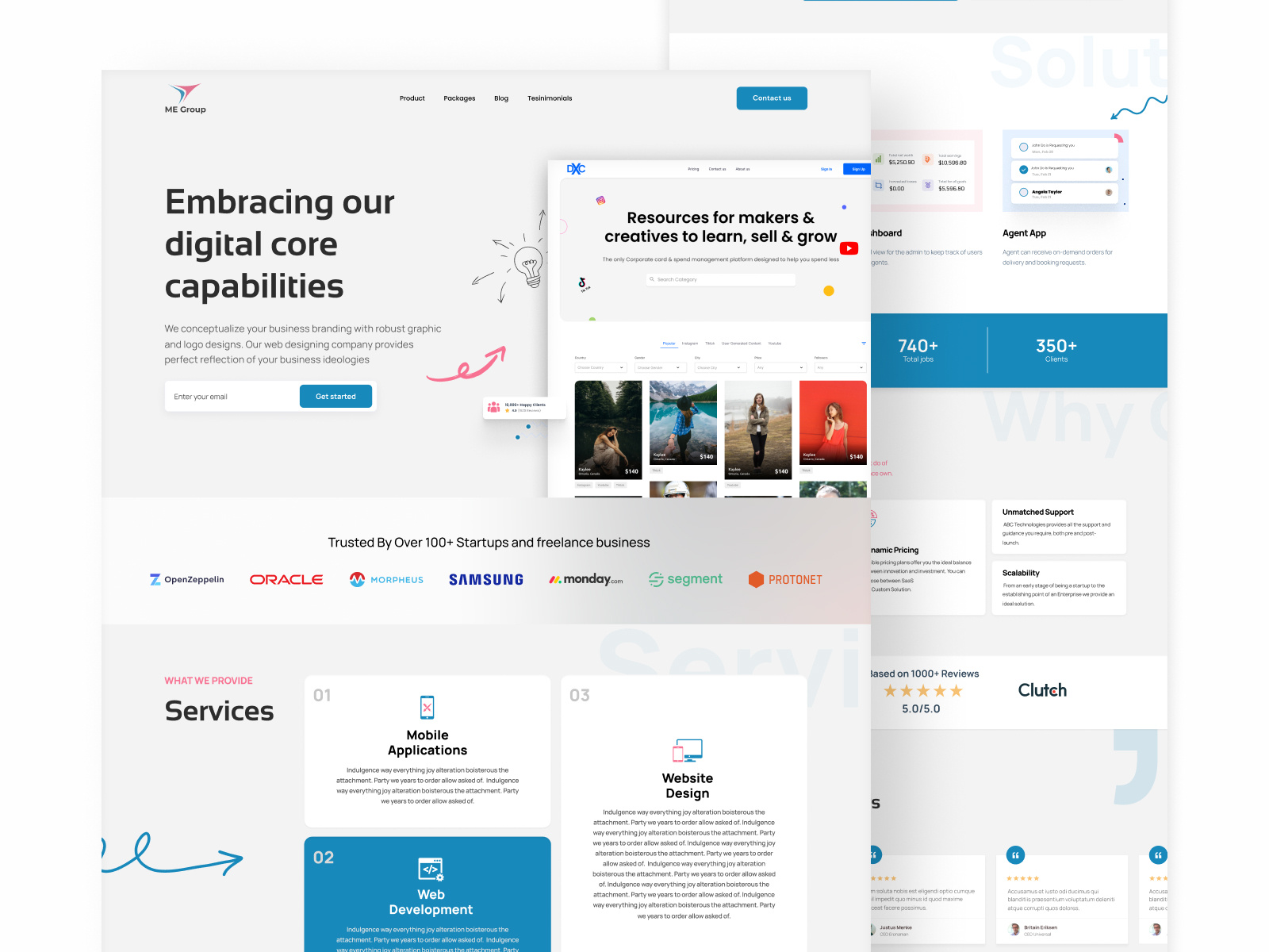 WEBSITE DESIGN by BALKRISHAN SINGH on Dribbble