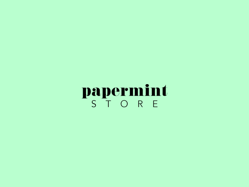 Papermint Store Logo by Sarah June Fox on Dribbble