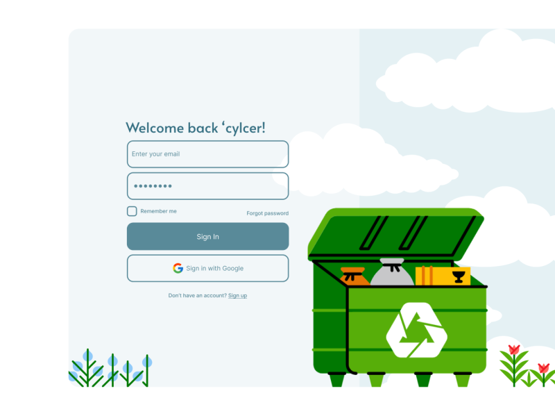 Email sign up page by Harmony Hansen on Dribbble