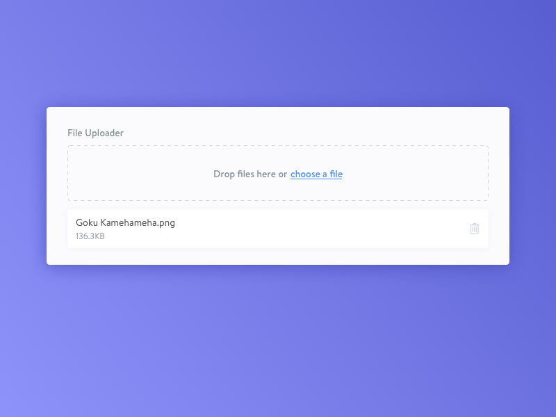 File Uploader by Alex David on Dribbble