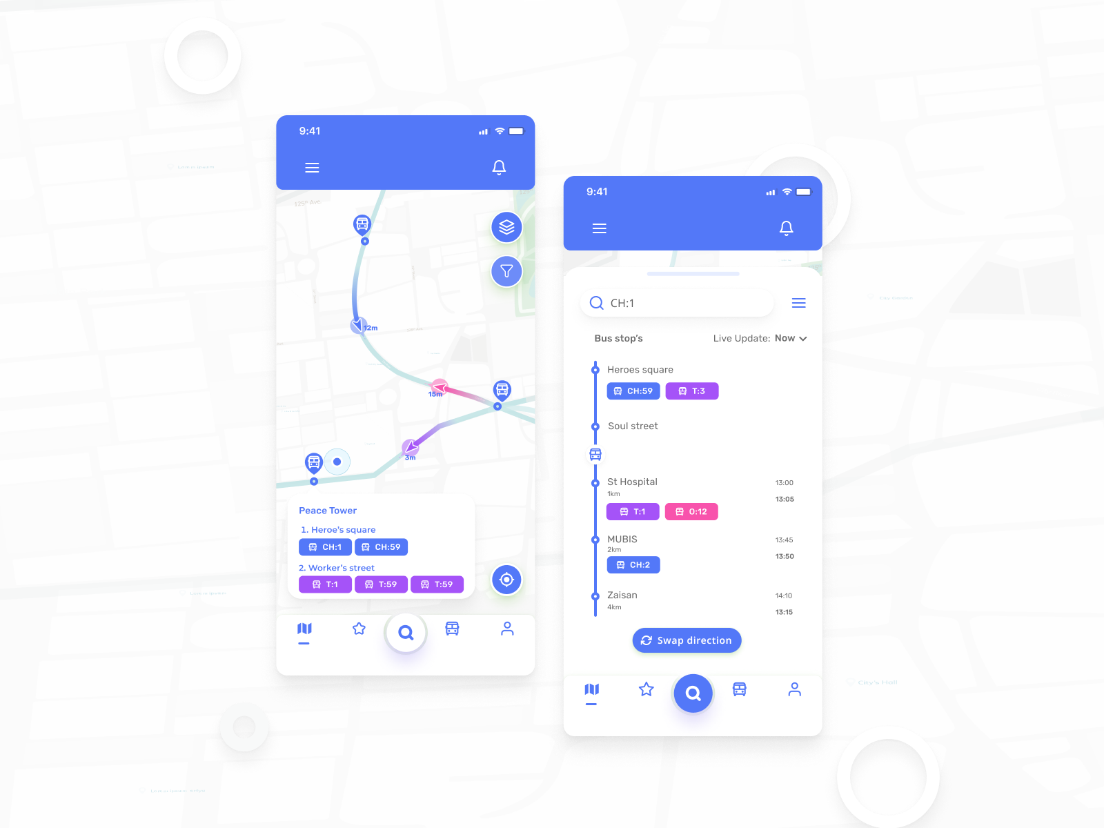 UB Bus - Concept App #3 by Procraft Agency on Dribbble