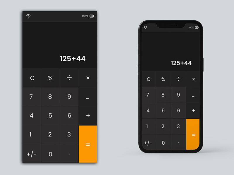 Calculator Screen... @dribble by Shuvo Dey on Dribbble