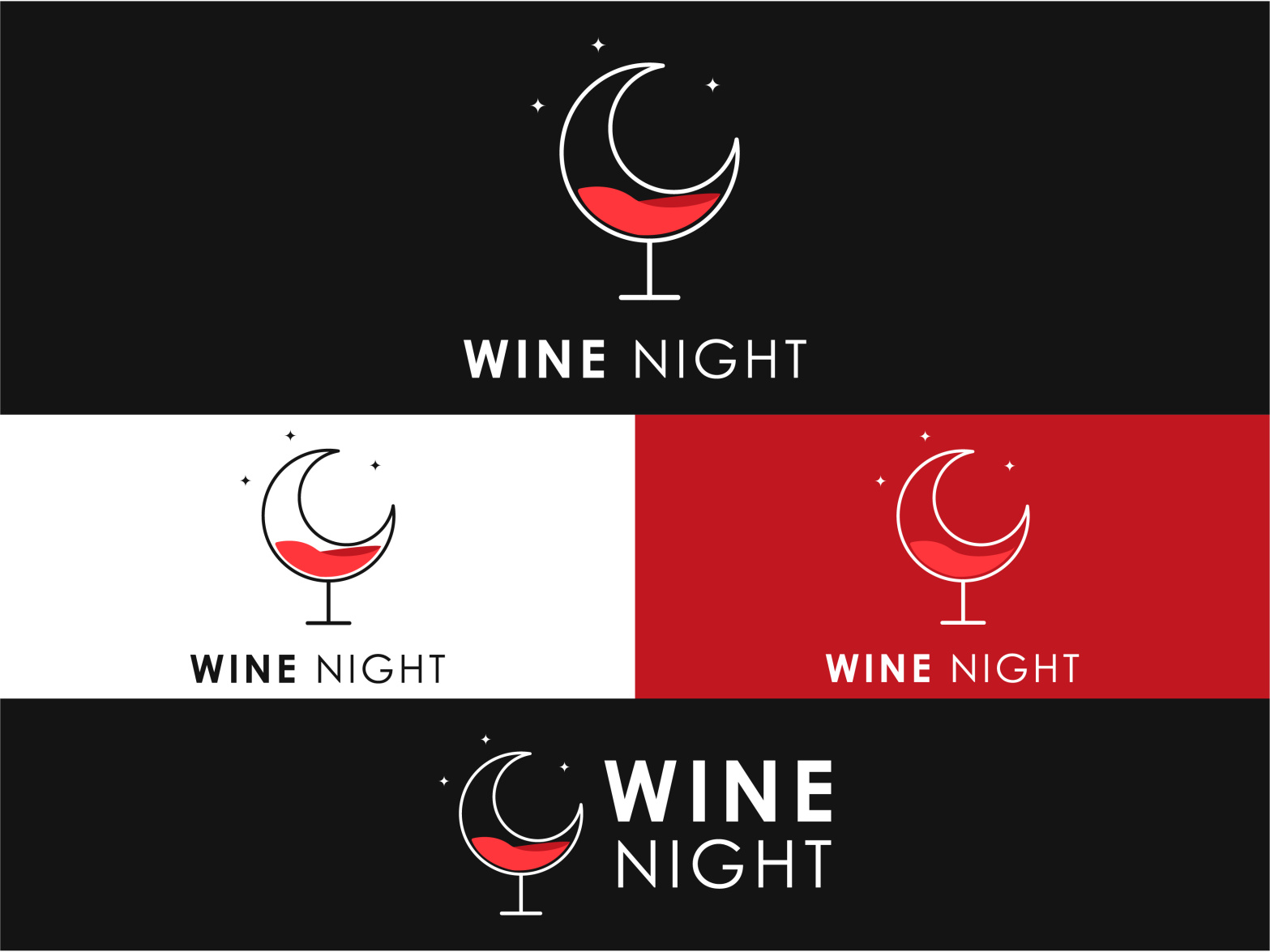 Wine Night logo design by SuccessBrand on Dribbble