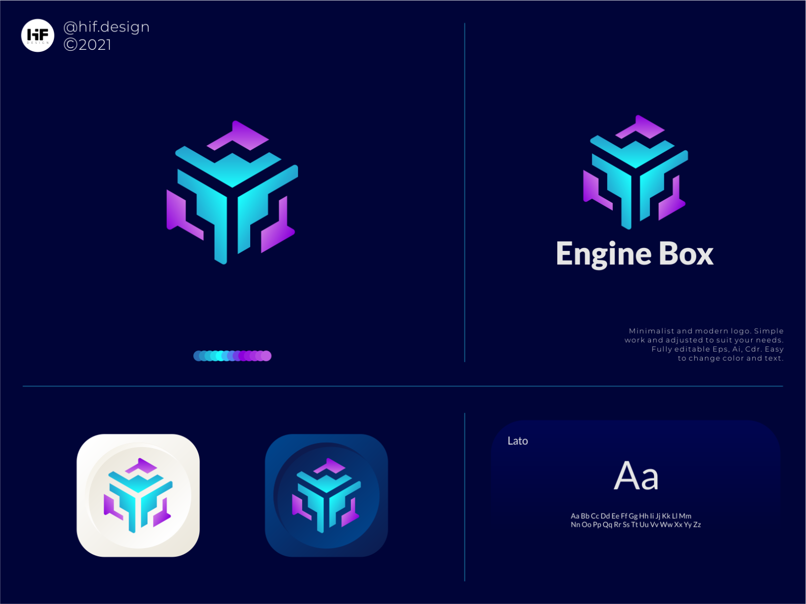 Engine Box logo by hif design on Dribbble