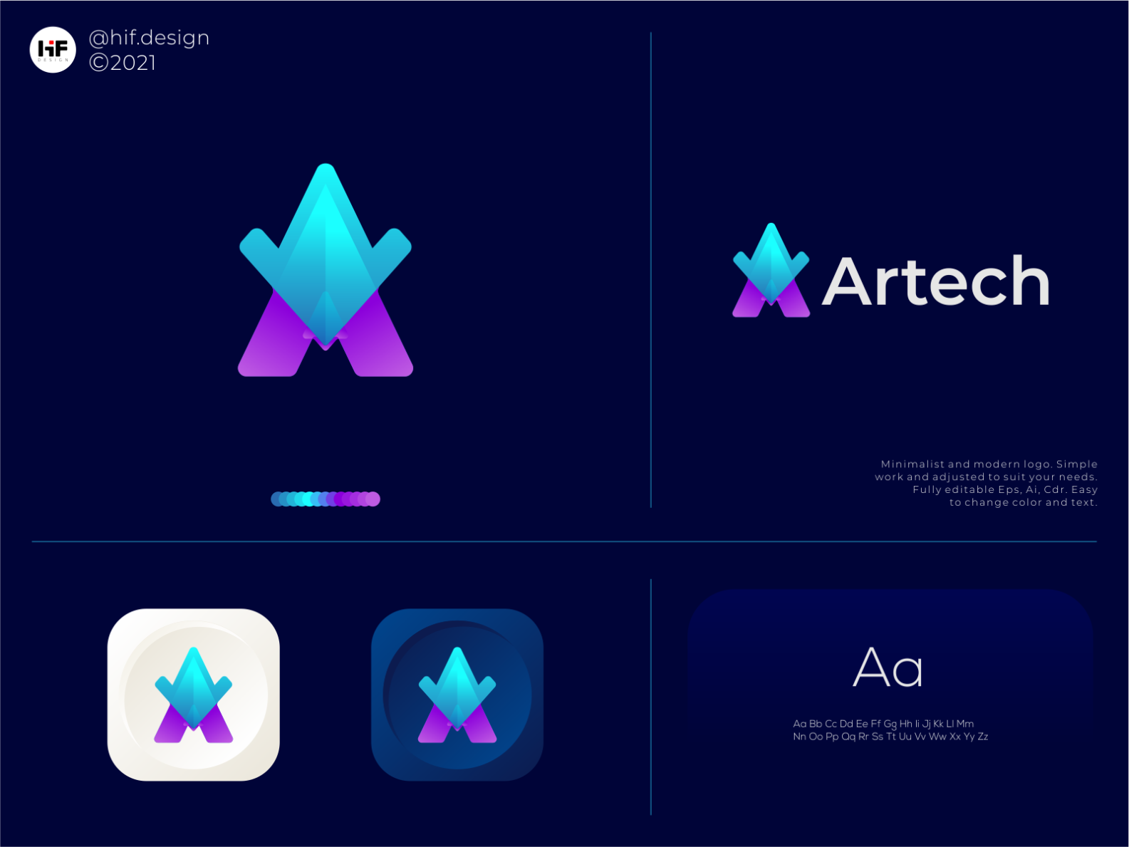 Artech logo by hif design on Dribbble