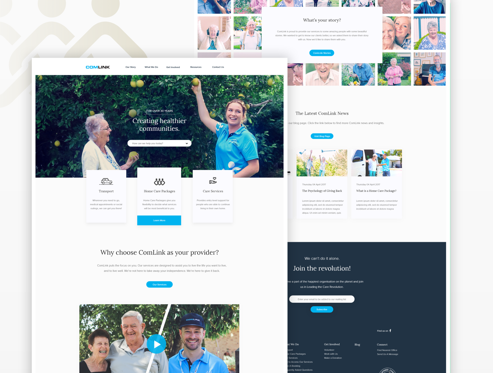 ComLink Website by Adam Adra on Dribbble