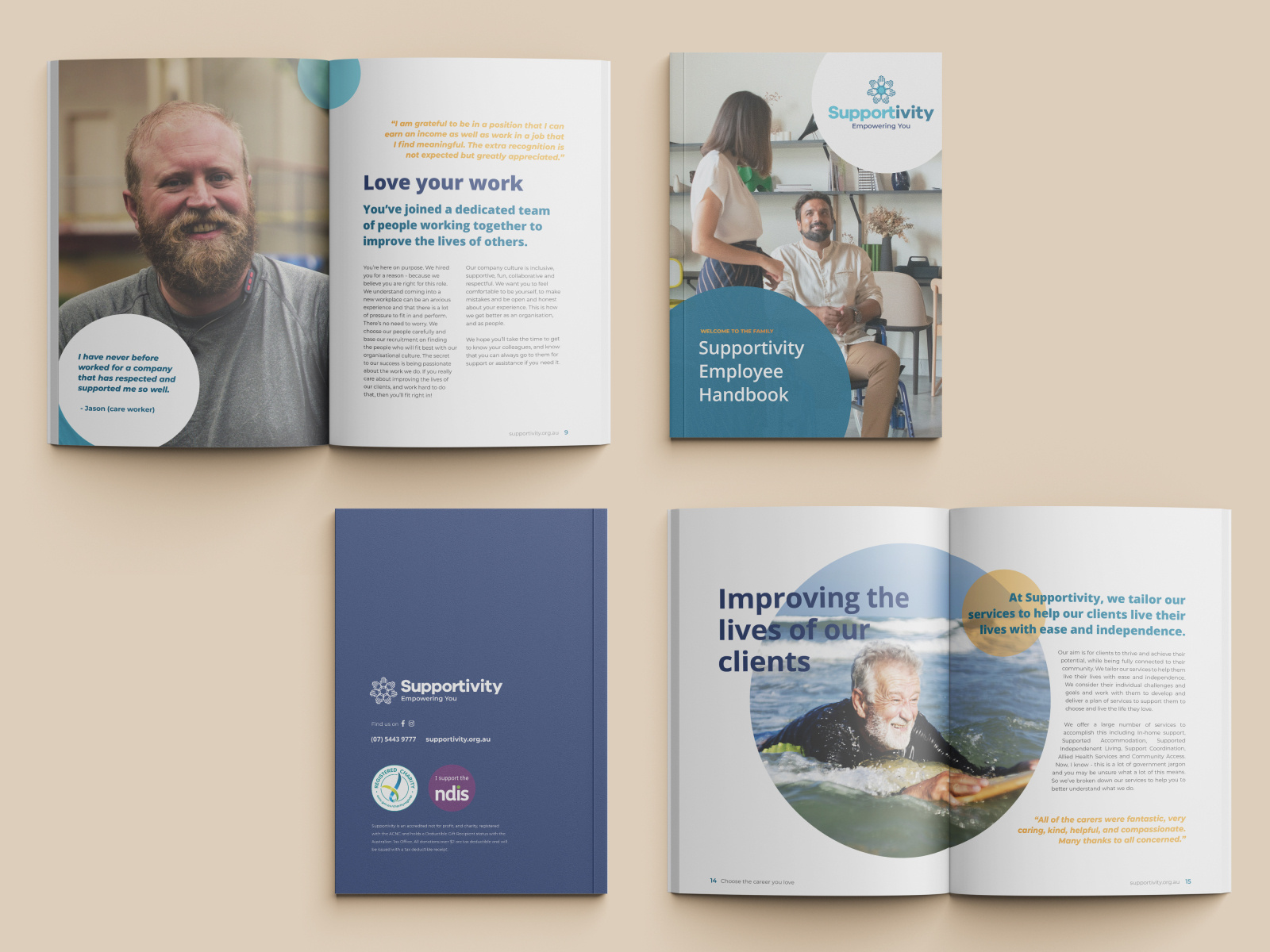 A5 Brochure New Employee Handbook by Adam Adra on Dribbble
