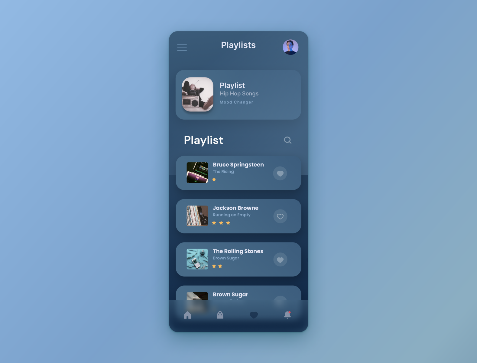 Music App Single-Page Design by Nafis honarmayeh on Dribbble