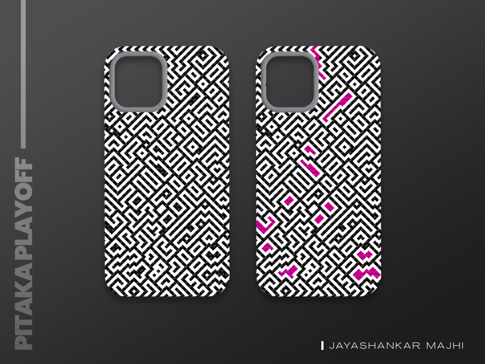 Seamless Pattern Fiber Case for Mobile | PITAKA by Jayashankar Majhi on ...