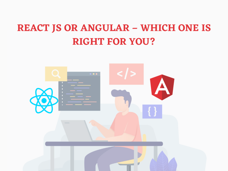 React JS or Angular – Which one is right for you? by InStep Technologies on Dribbble