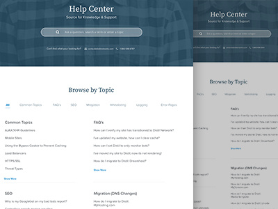 Help and Support Landing Page by Anna Genova on Dribbble
