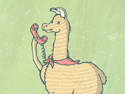 Yo Llama! by Tami Boyce on Dribbble