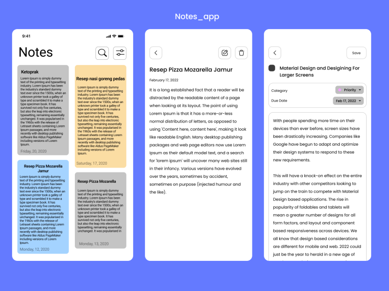 NotesApp by A L D M Z 0 8 ' S on Dribbble
