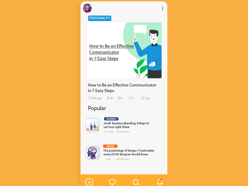 Blog App designs, themes, templates and downloadable graphic elements ...