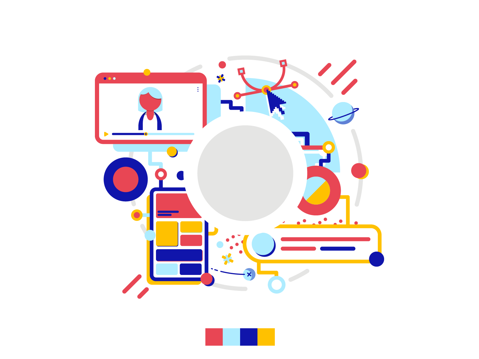 Exploration illustration #1 by Lennert on Dribbble