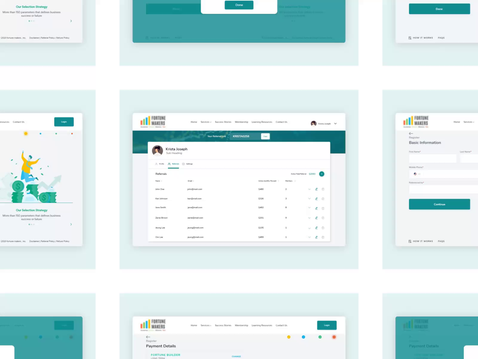 Registration and Profile page by Nesta on Dribbble