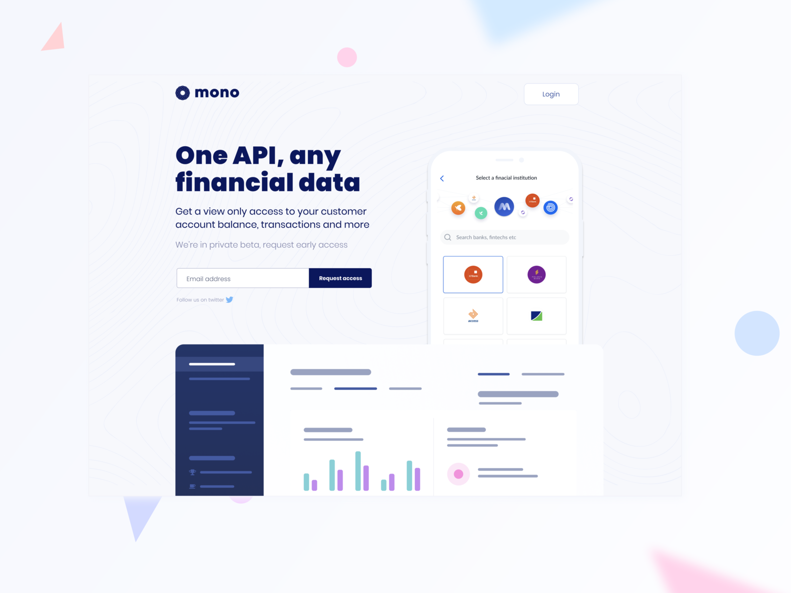 waitlist page design for mono by abdul on Dribbble