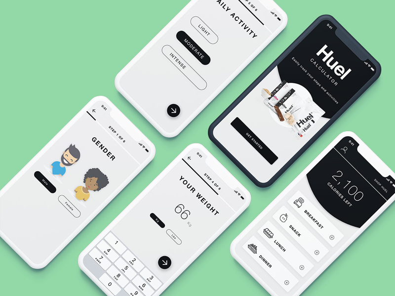 Huel App UI concept by Francesca A on Dribbble