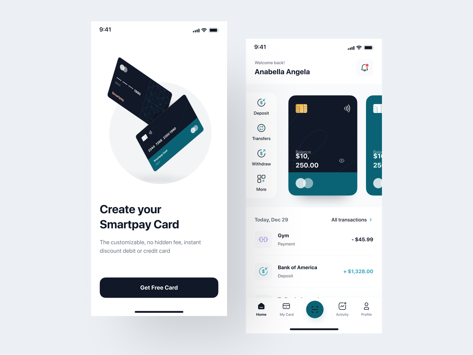 Smartpay - Fintech App UI Kit by Uxerflow UI/UX on Dribbble
