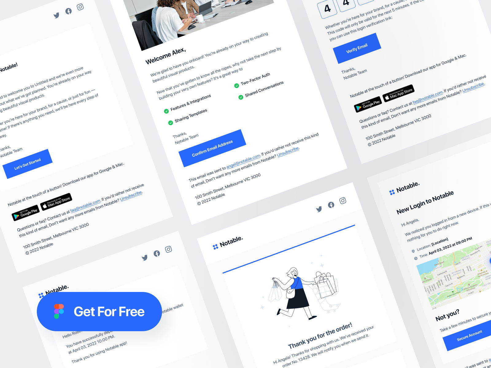 Notable - Email Template Design - Free by Uxerflow UI/UX on Dribbble