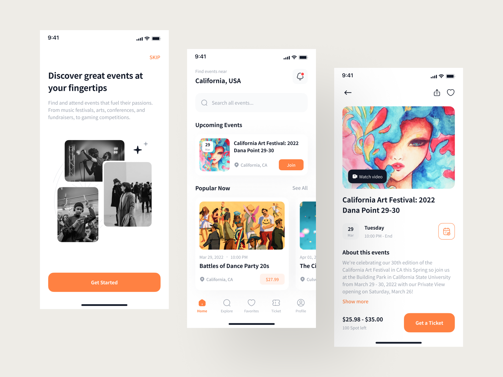Evenline - Event Booking App UI Kit by Uxerflow UI/UX on Dribbble
