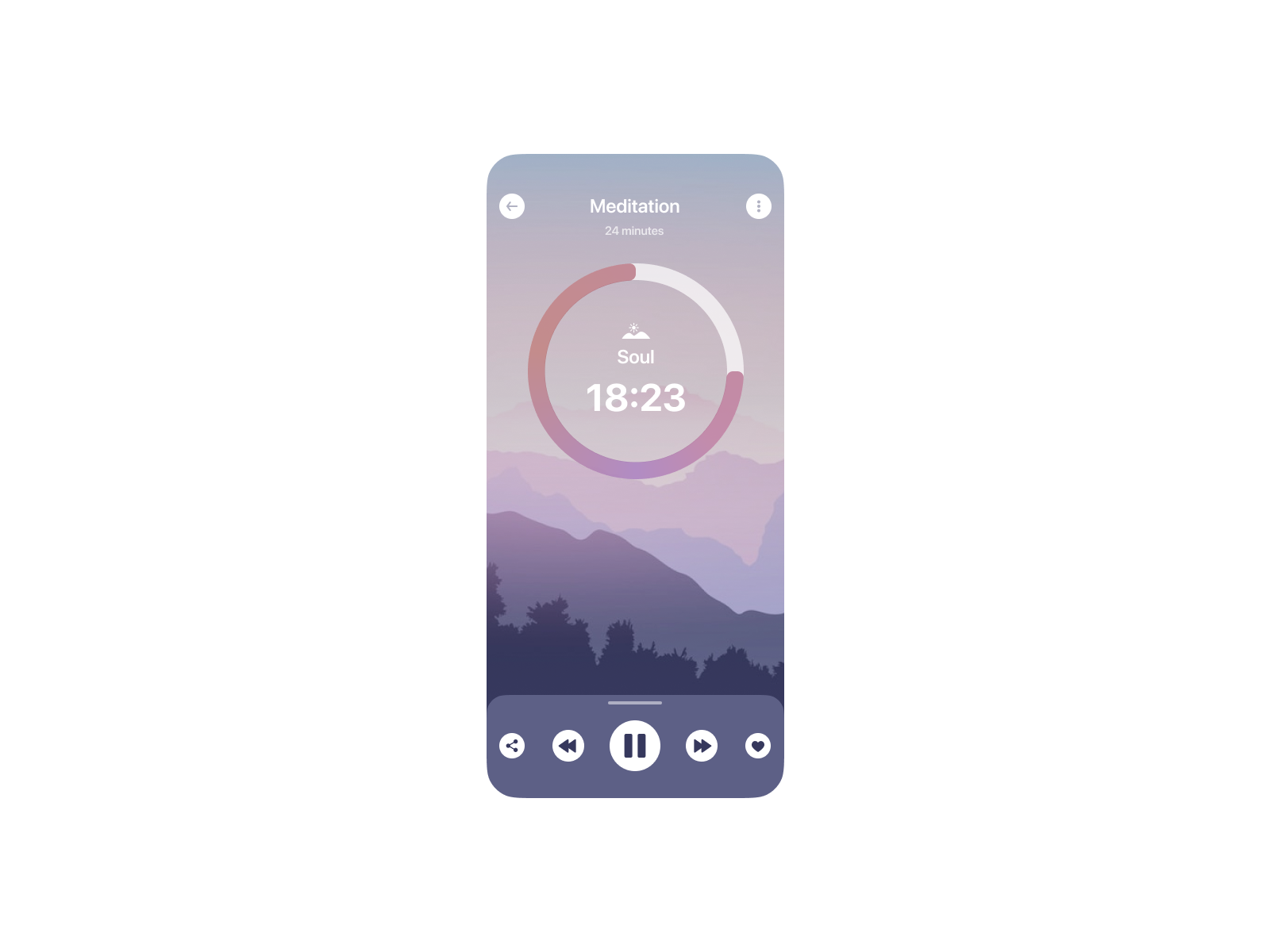 Countdown timer UI by Daria Pavlovskaya on Dribbble