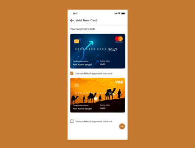 Payment Cards UI by Ravi Jangid on Dribbble