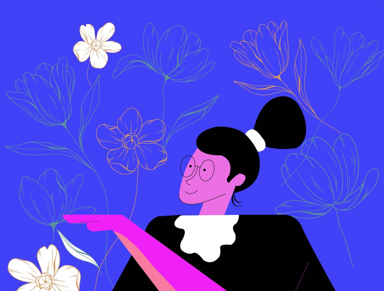 Flat Character Illustration by evana on Dribbble