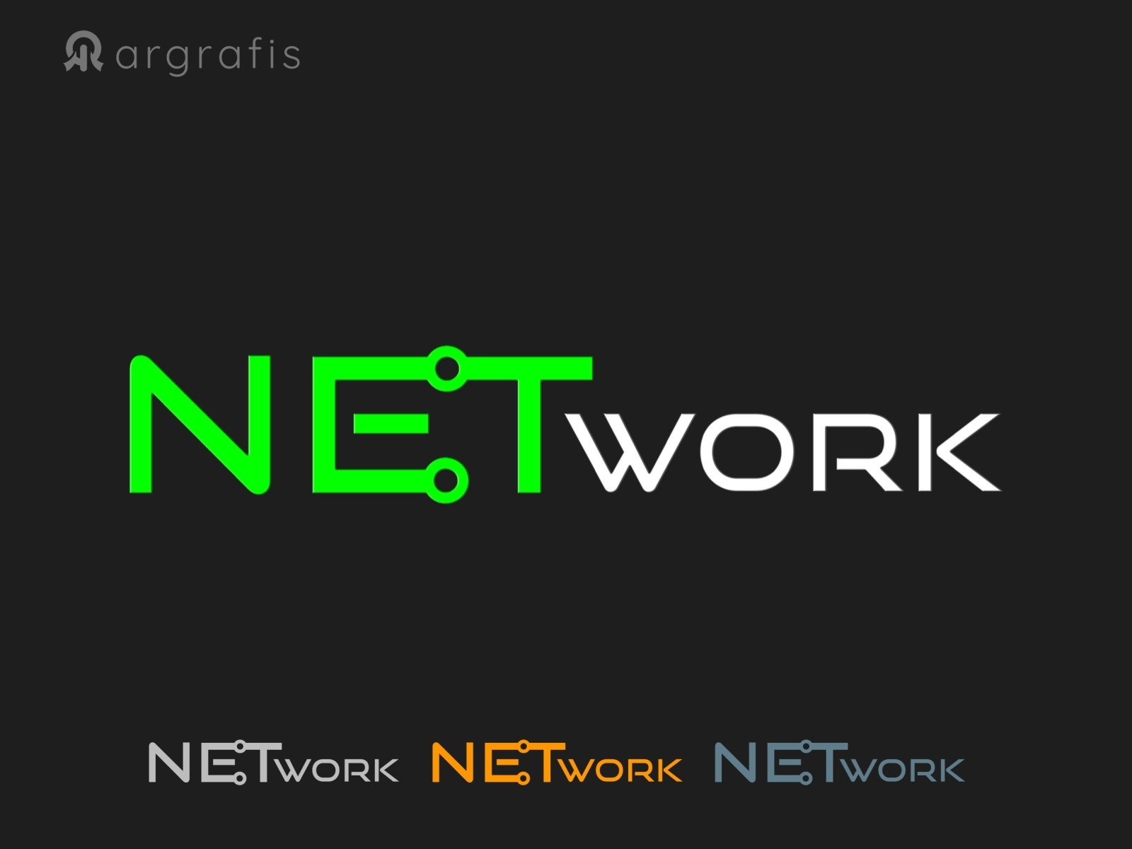 Wordmark Concept "NETwork" by argrafis on Dribbble