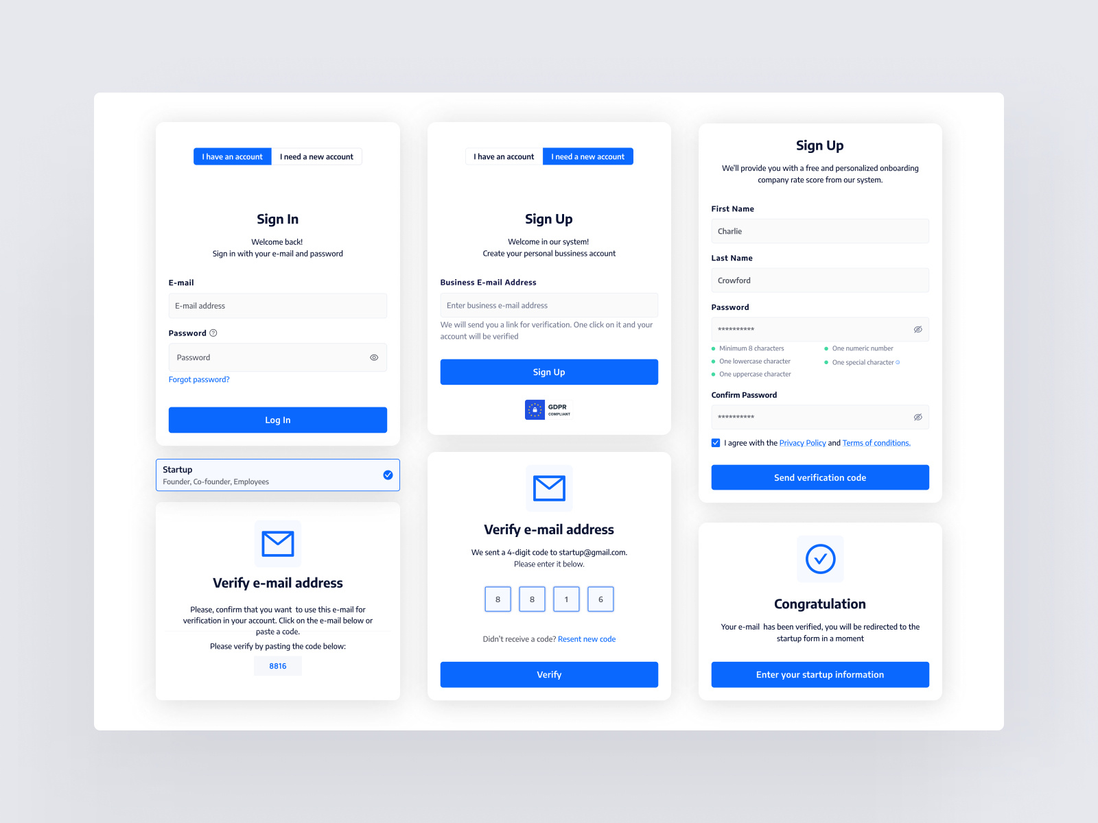 Sign Up Forms by Viktoriia on Dribbble