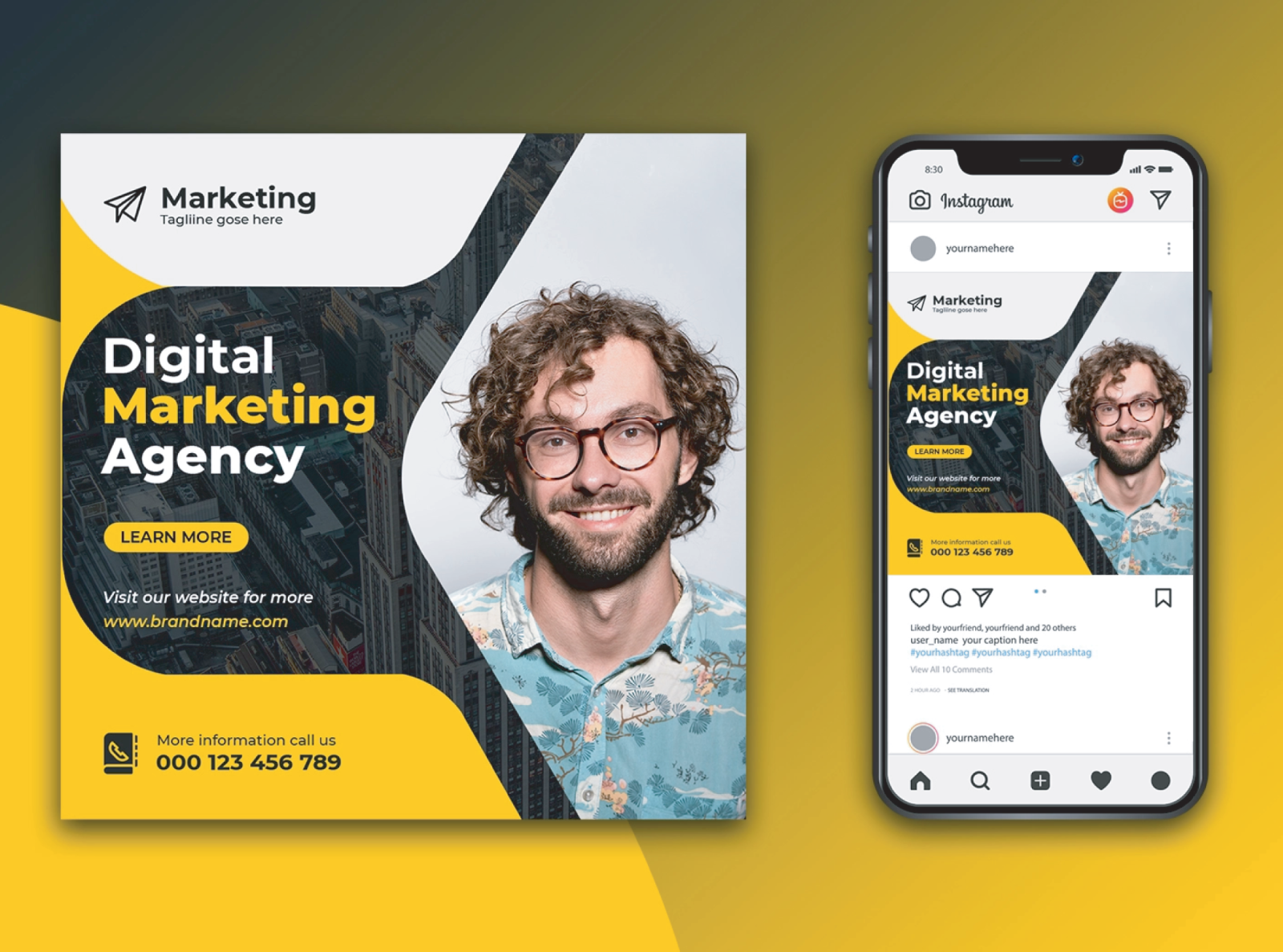 Social Media Design by Rahwan Design on Dribbble