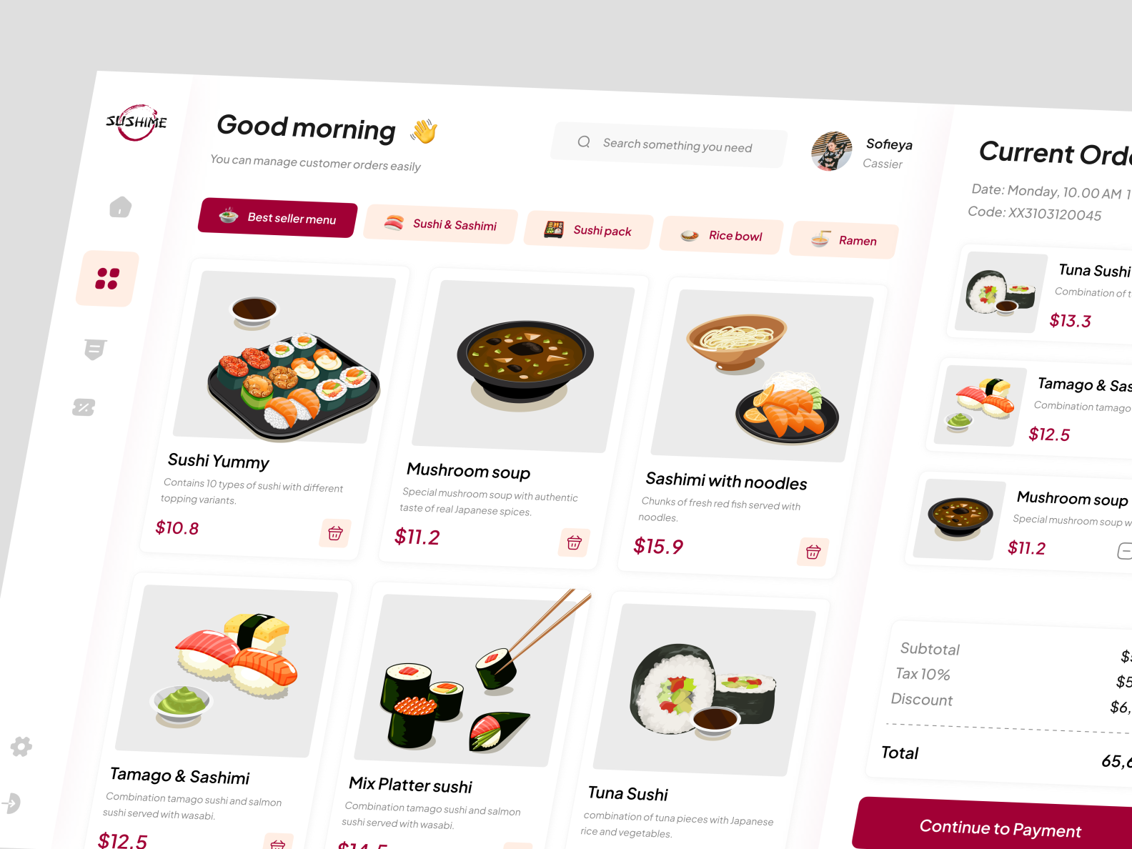 Sushime - Pos Dashboard by Azhaara for Hatypo Studio on Dribbble