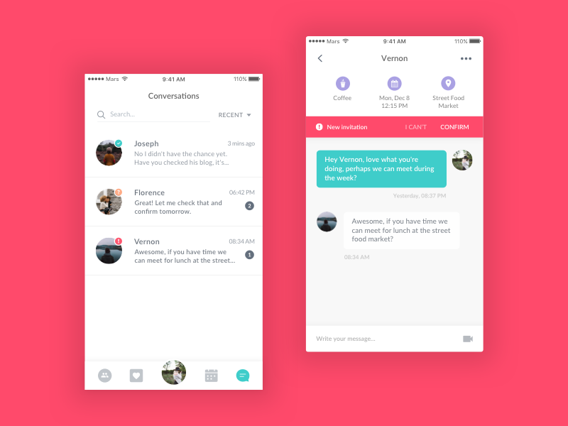 Wandernaut Conversations by Andrey Ivanov on Dribbble