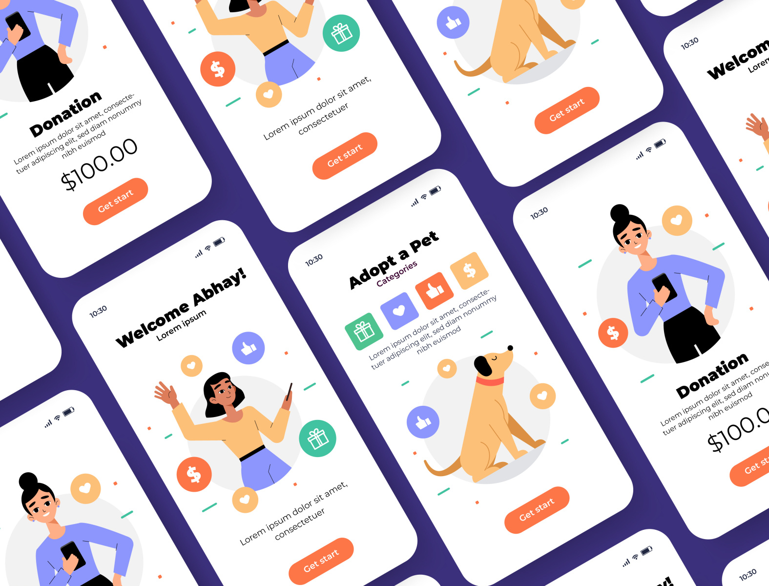 Donation App UI Design | Famebro Creative Studio by Professional ...