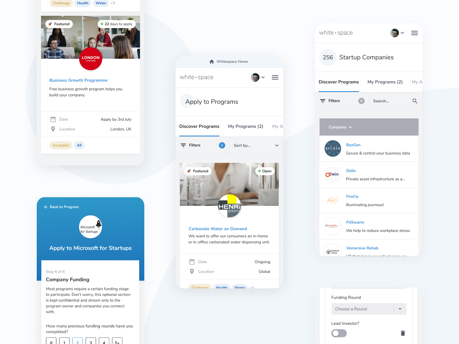 The Innovation Hub - Mobile Screens by Russell Kerr for Whitespace on ...