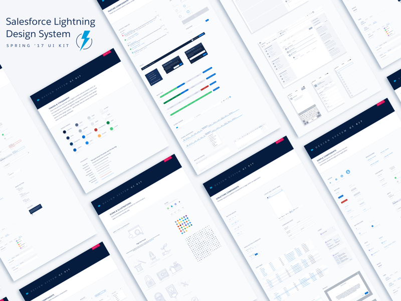 Lightning Design System Sketch UI Kit - Spring 17 by Myles Thompson for Salesforce Design on ...