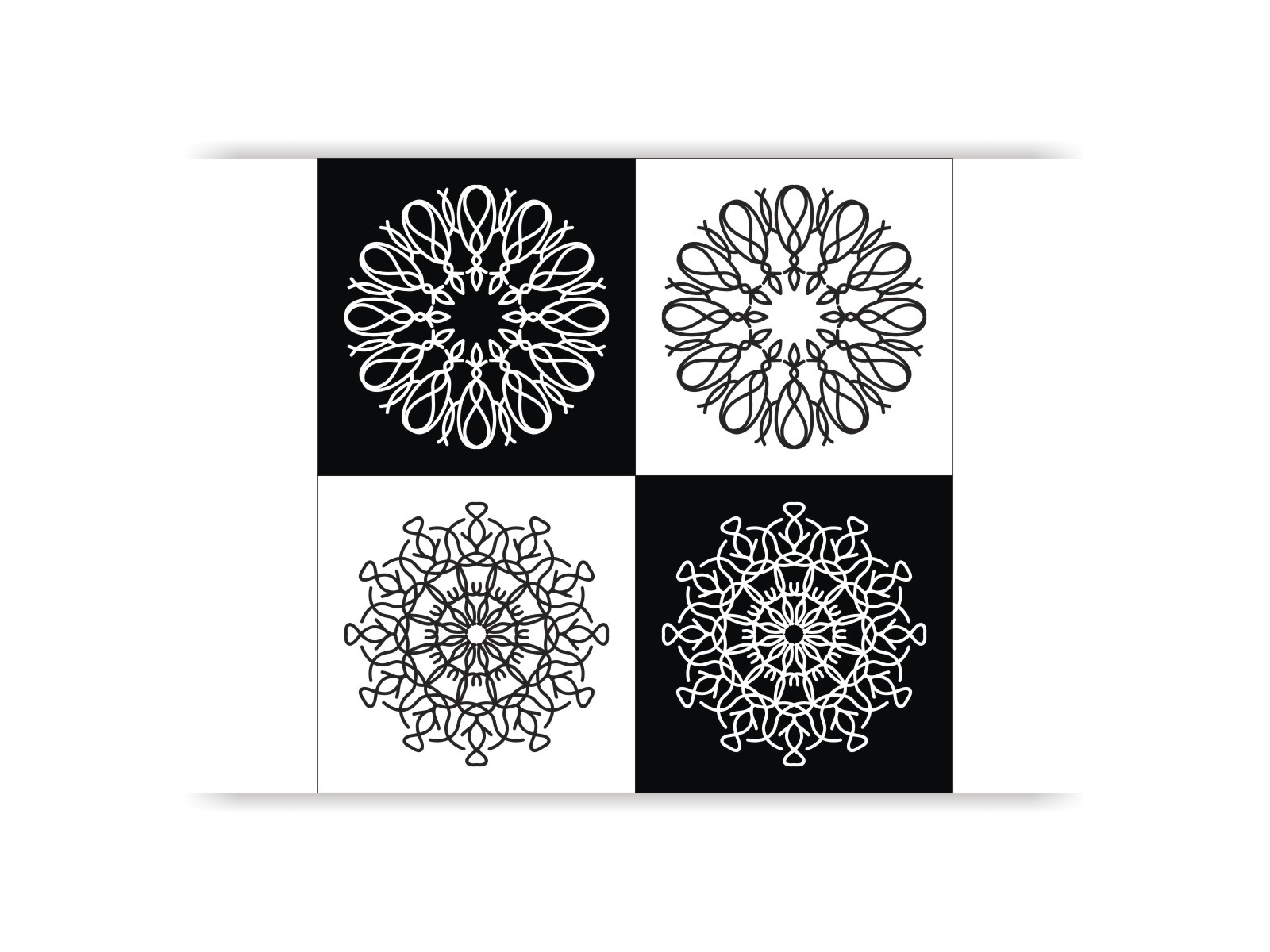 Black and White Mandala by Ata Studio Team on Dribbble