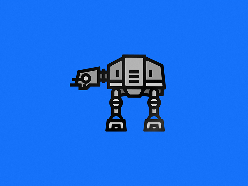 Mini AT-AT by Studio Goldfinch on Dribbble