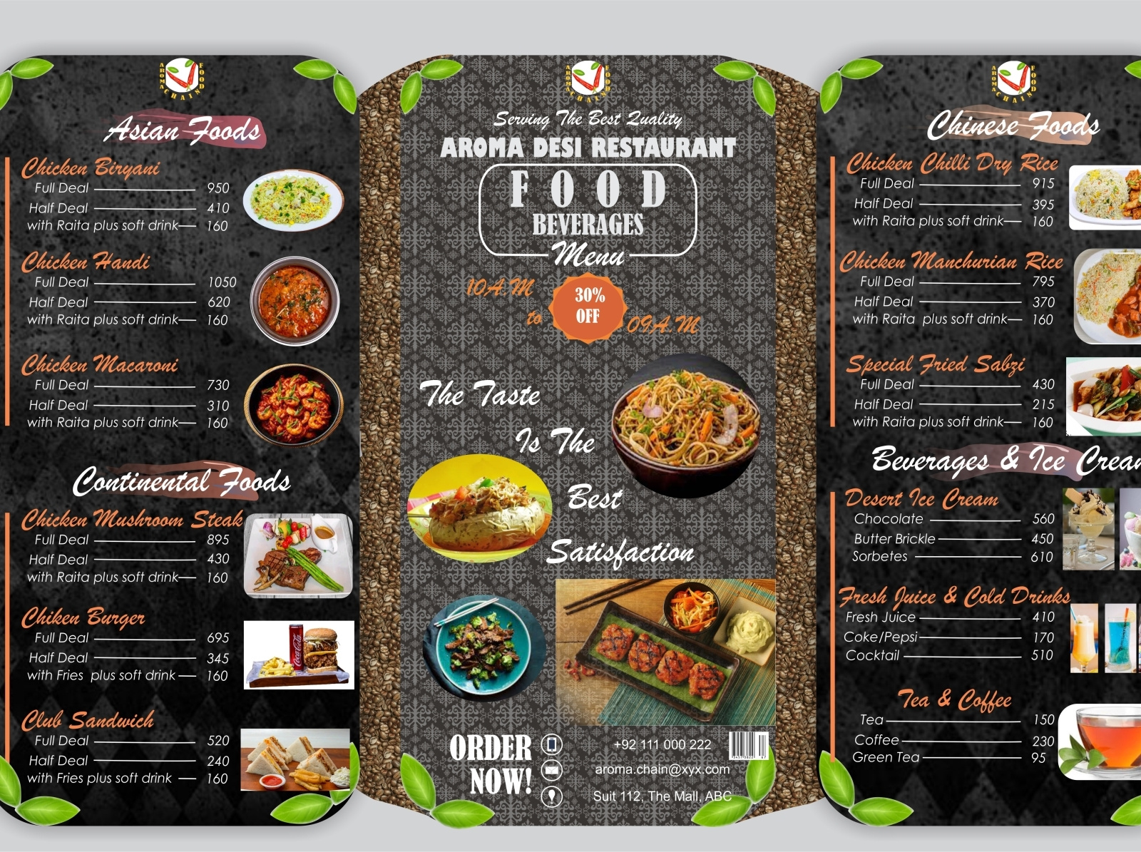 Menu Designs by Adnan Khan on Dribbble