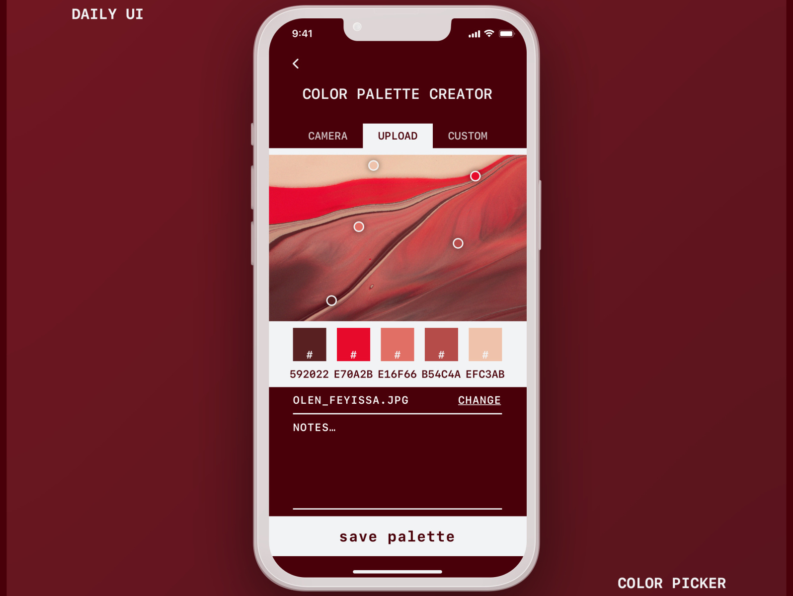 Daily UI #060 Color Picker by Toni B. on Dribbble