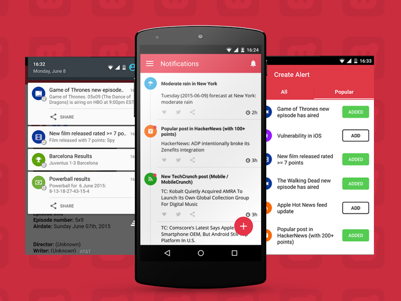 Hooks App Android by Adrian Lopez on Dribbble