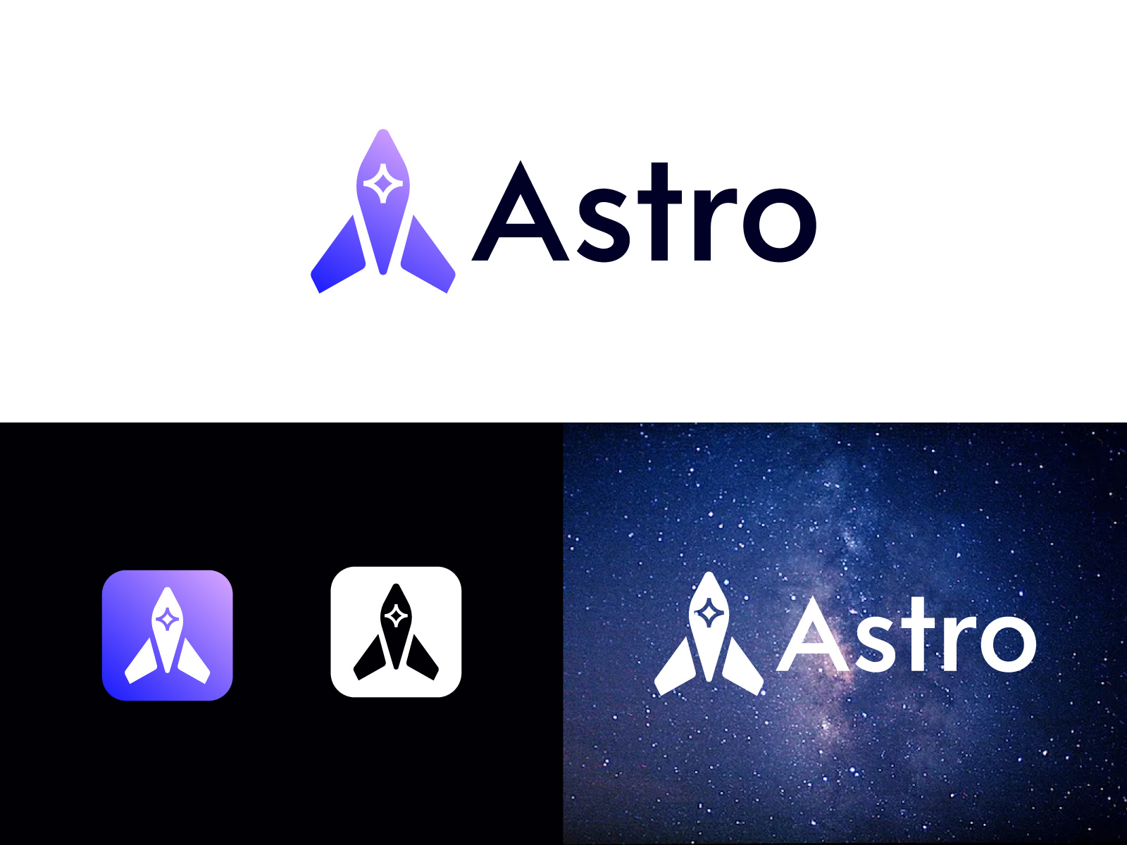 Astro Logo by Sajal Saha | logo designer on Dribbble